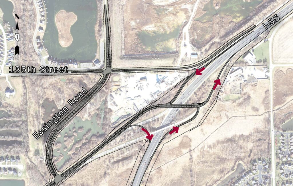 Airport Road & IL Route 126 Stevenson Expressway (I-55) Interchange ...