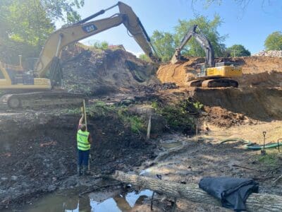 Beach Park Streambank & Bluff Stabilization | V3 Companies